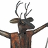 Metal Deer Dancer Yard Art Sculpture
