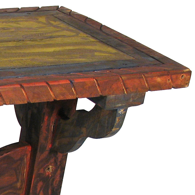 Mexican Country Spoked Sofa Table