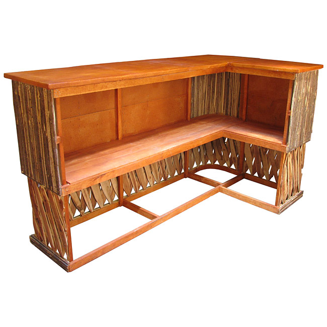 Mexican Equipale Bar L Shaped with Twig Front