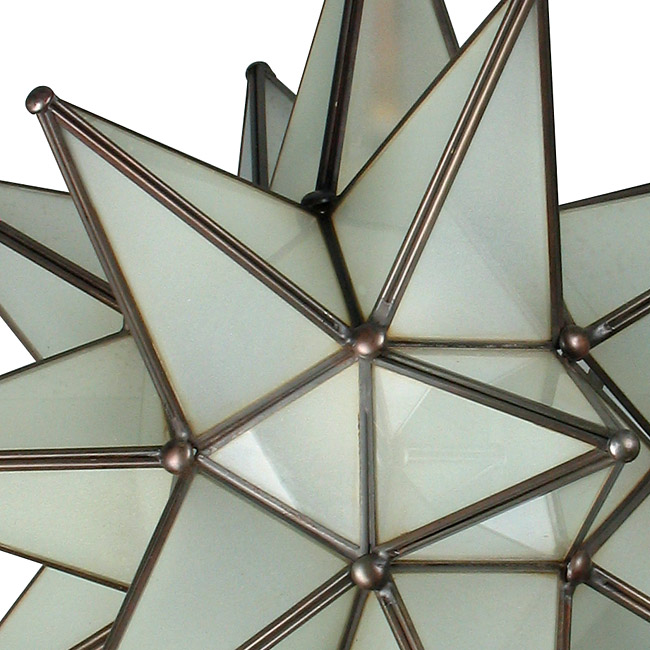 Frosted Glass Star Ceiling Light Ceiling Light Living Room Light LED