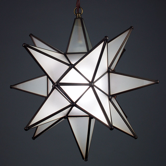Frosted Glass Star Ceiling Light Ceiling Light Living Room Light LED