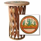 Set of 2 Equipale Bar Stools - Painted Desert Scene
