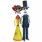 Painted Tin Skeletons - Dozen- Day of the Dead Decorations