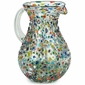 Tall Pebbled Confetti Glass Pitcher