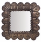 Mexican Punched Tin Arched Petal Mirror