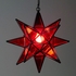 Red Glass Hanging Star Light