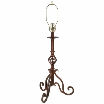 Rustic Iron Sonora Table Lamp Base