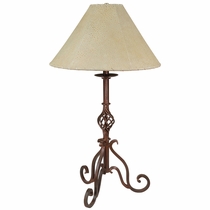 Wrought Iron Floor and Table Lamps from Mexico