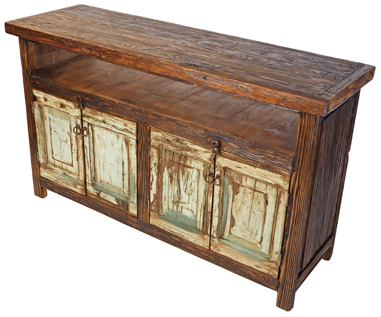 Rustic Wood Buffet Table