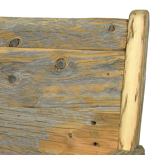 Rustic Old Wood Storage Bench