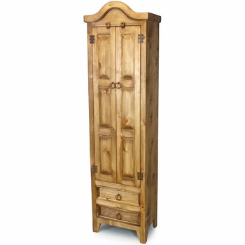 Rustic Pine Skinny Armoire