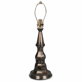 Rustic Tin Candlestick Lamp Base