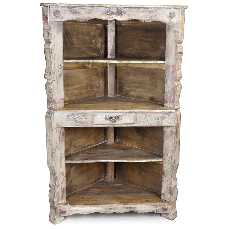 Rustic Corner Shelves