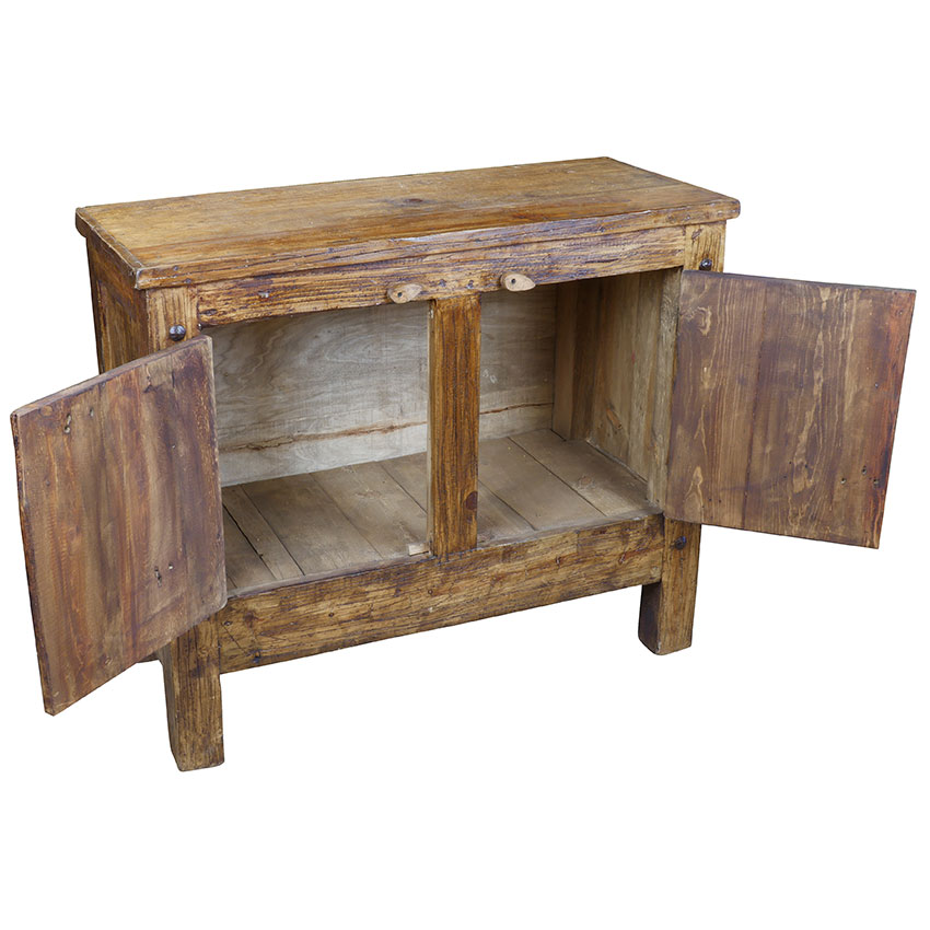 Rustic Wood Buffet Cabinet