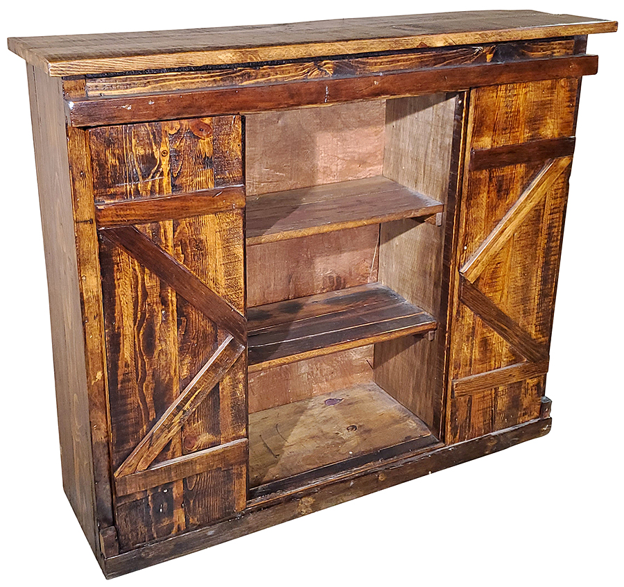 Rustic Wood Coffee Bar Buffet