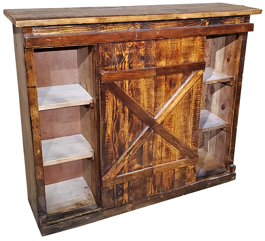 Rustic Wood Coffee Bar Buffet