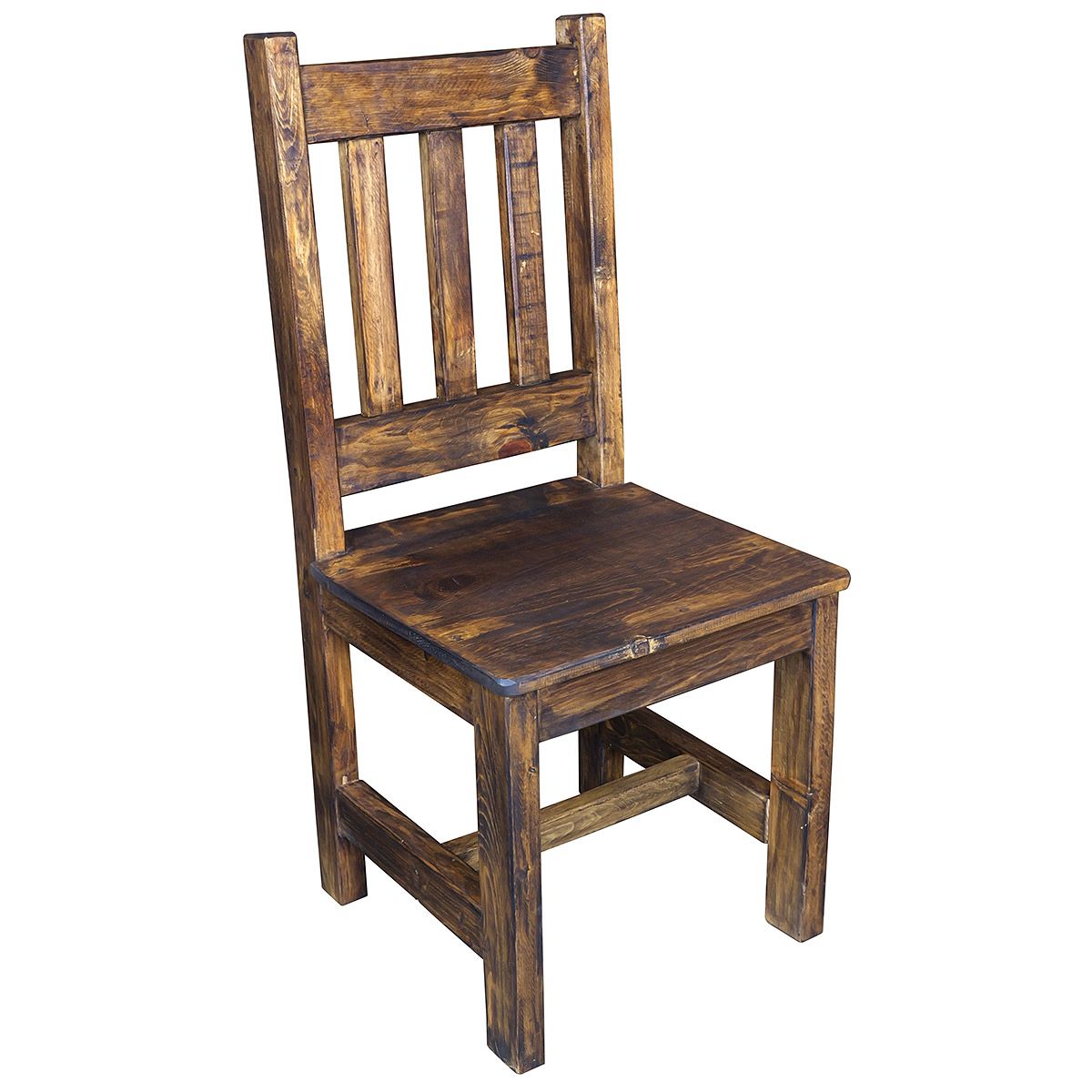 Rustic Wood Dining Table Set with 6 Chairs