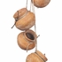 Set of 2 - Dangling 6 Small Clay Pots on Rope
