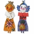 Set of 2 - Mexican Folk Art Coconut Dolls - Assorted