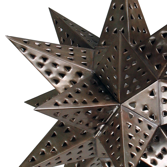 Small Punched Tin Hanging Star Light