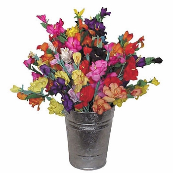 Mexican Stalk Paper Flowers - Set of 12