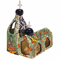 Mexican Luminarias - Candle Luminaries - Handmade Tin and Clay