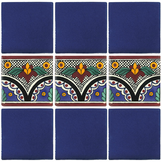 Mexican Talavera Tile - PP2190 - 15 Tiles