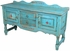 Turquoise Blue Santa Fe Style Buffet or Entertainment Console