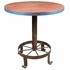 Wagon Wheel Bar Table With 4 Painted Wood Bar Stools