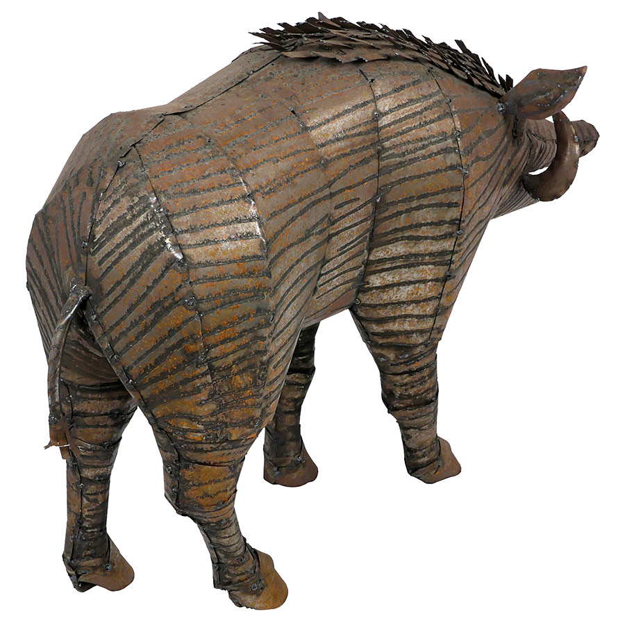Warthog Metal Yard Art Sculpture