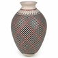 Cream Mata Ortiz Vase with Geometric Design