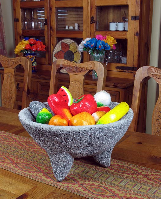X-Large Molcajete Mortar and Pestle - 16" Dia.