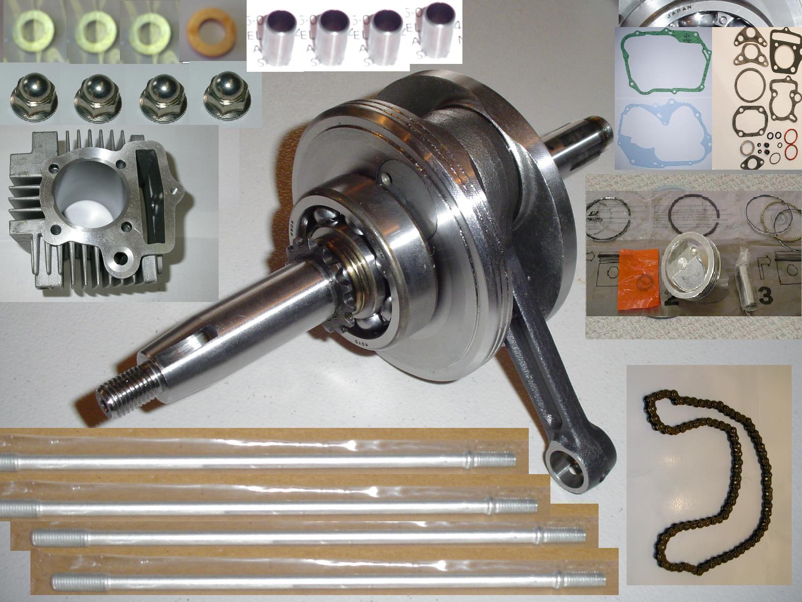 @ 117cc_LONG_ROD STROKER ENGINE_KIT LIFAN_CHINA/CLONES 50CC_70CC HONDA ...