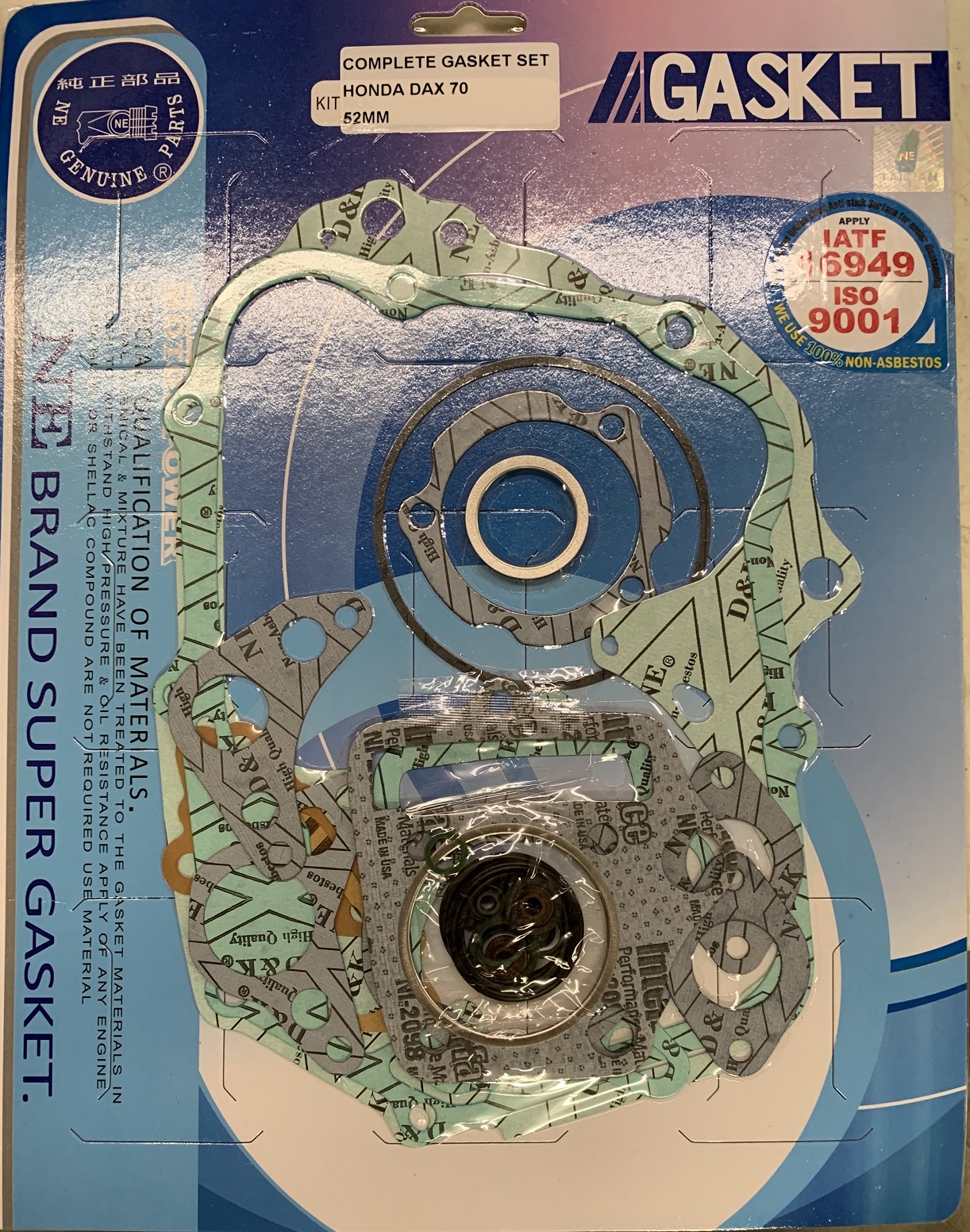 @ 52MM COMPLETE GASKET SET 50CC AND 70CC SEMI AUTO ENGINES 1968 TO 2020 ...
