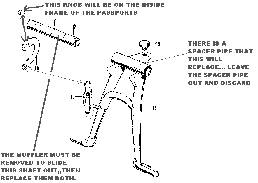 @ *ALL_OEM_HONDA CENTER_STAND_KIT WILL_FIT_ALL C70_PASSPORTS 1/20M ...
