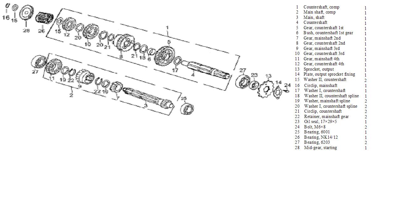 LIFAN 150CC KICK START CONVEYING GEAR 30 TOOTH 14MM CENTER 309D lifan-150cc-kick-start-conveying-gear-30-tooth-14mm-center-309d