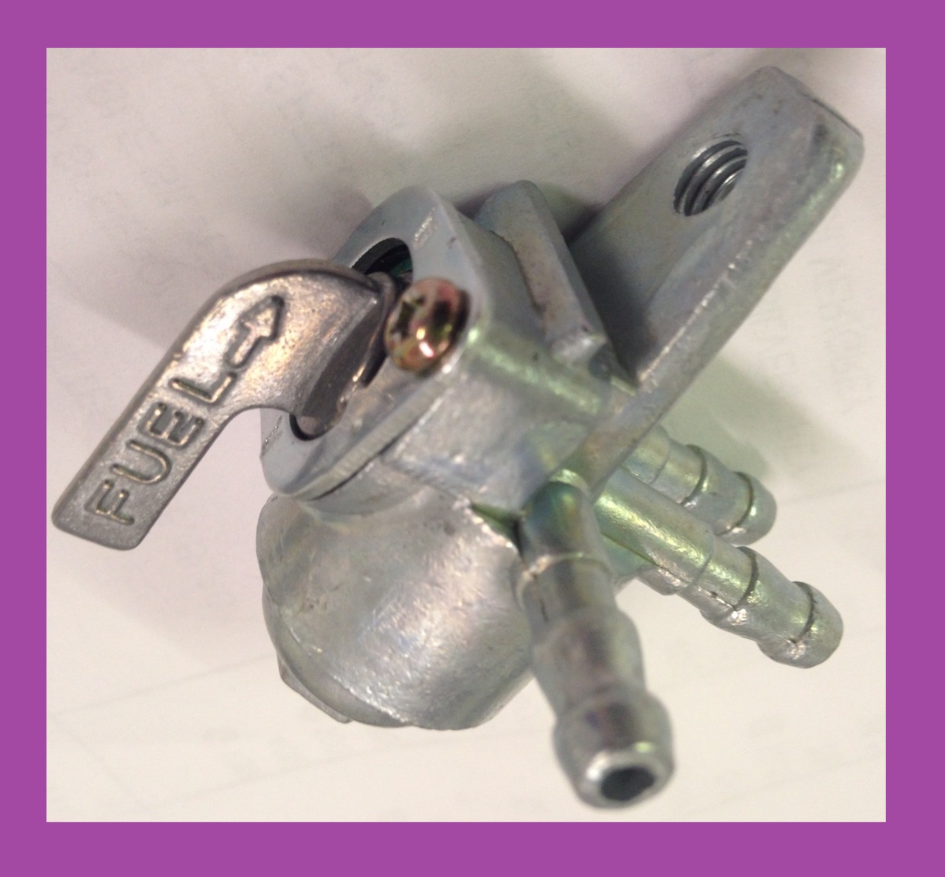 @ TWO IN ONE OUT PETCOCK WITH SCREEN ON OFF RES 6MM THREADED ATTACHING ...