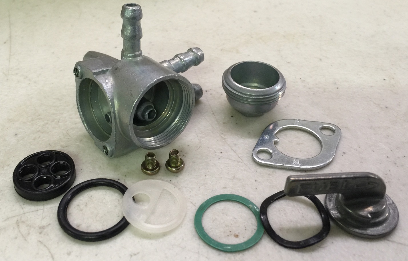 @ TWO IN ONE OUT PETCOCK WITH SCREEN ON OFF RES 6MM THREADED ATTACHING ...