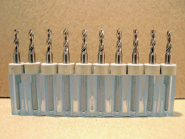 10 pack, Wire Size Re-sharpened Drill Bits