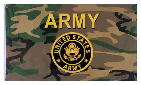 CAMOUFLAGE ARMY FLAG