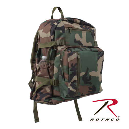 WOODLAND CAMO BACKPACK