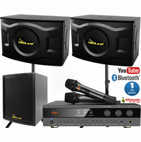 Karaoke Speaker, Microphone, Mixing Amplifier and Professional Complete ...