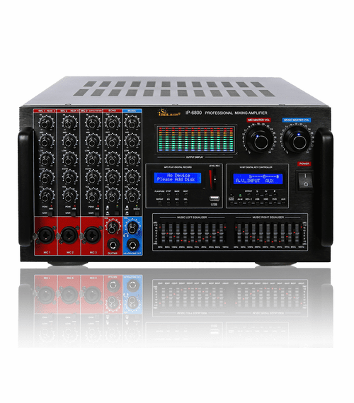 IDOLmain IP-6800 8000W Professional Digital Echo Console Karaoke Mixing ...