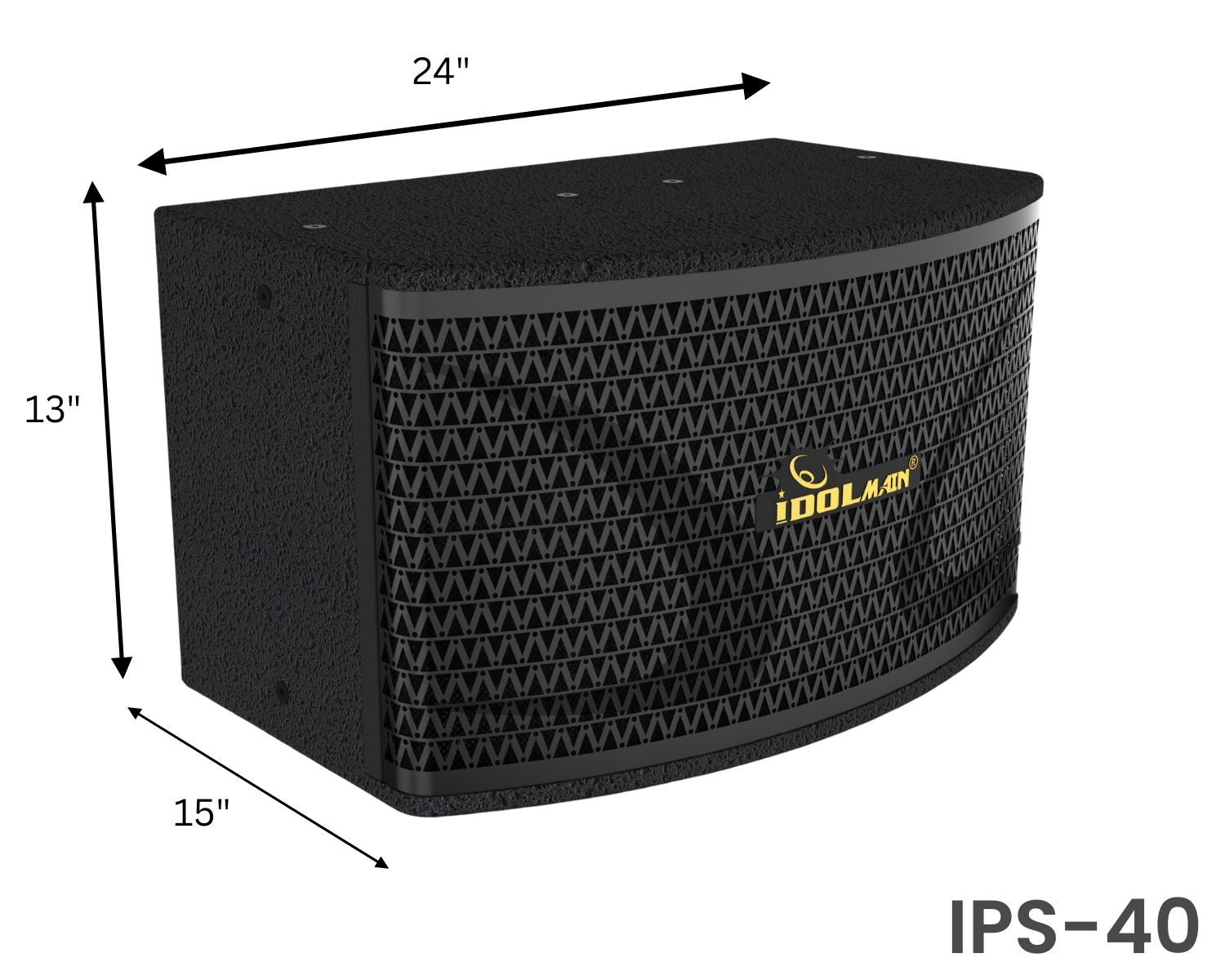 IDOLmain IPS-40 4000W 12" Full-Range Loudspeaker System With Bass ...