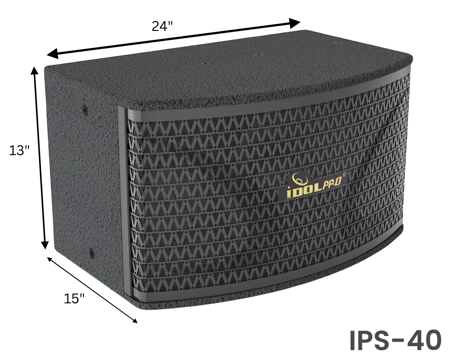 IDOLmain IPS-40 4000W 12" Full-Range Loudspeaker System With Bass ...