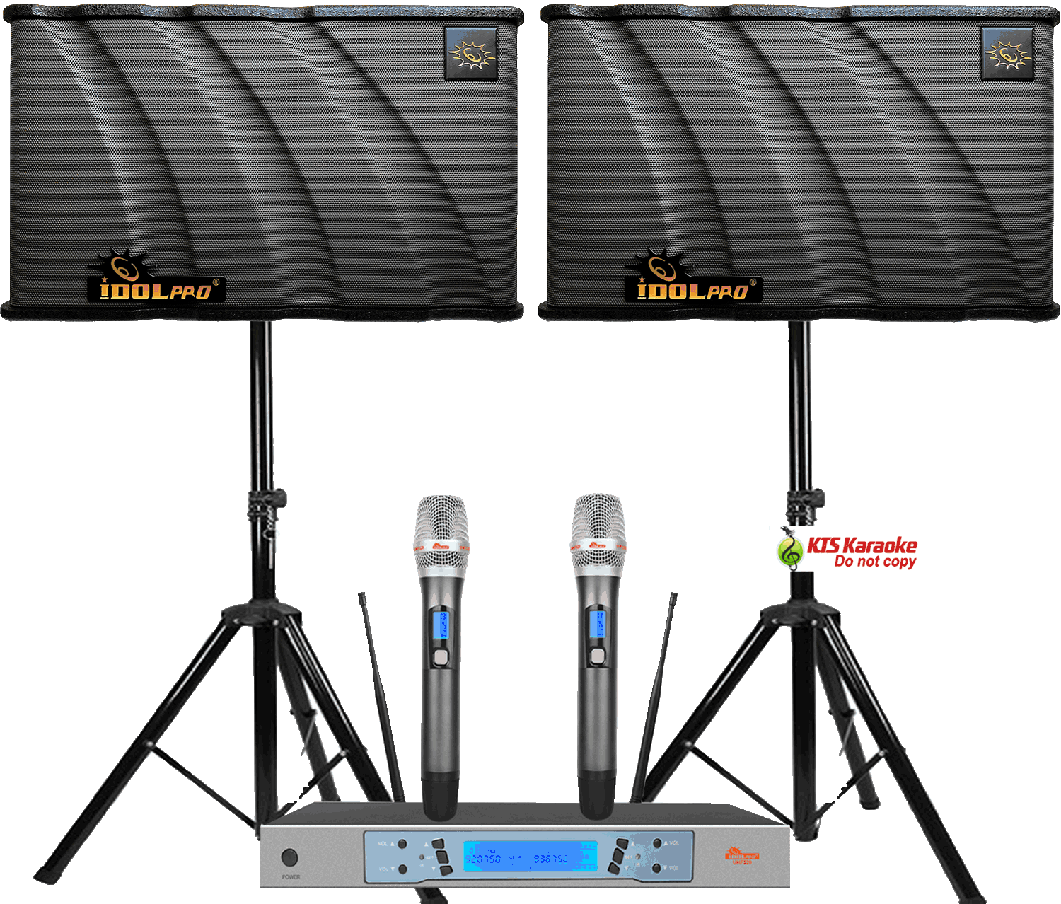 "SMC2" IDOLpro 1000W IPS-680 Professional Speakers Plus UHF-320 Dual ...