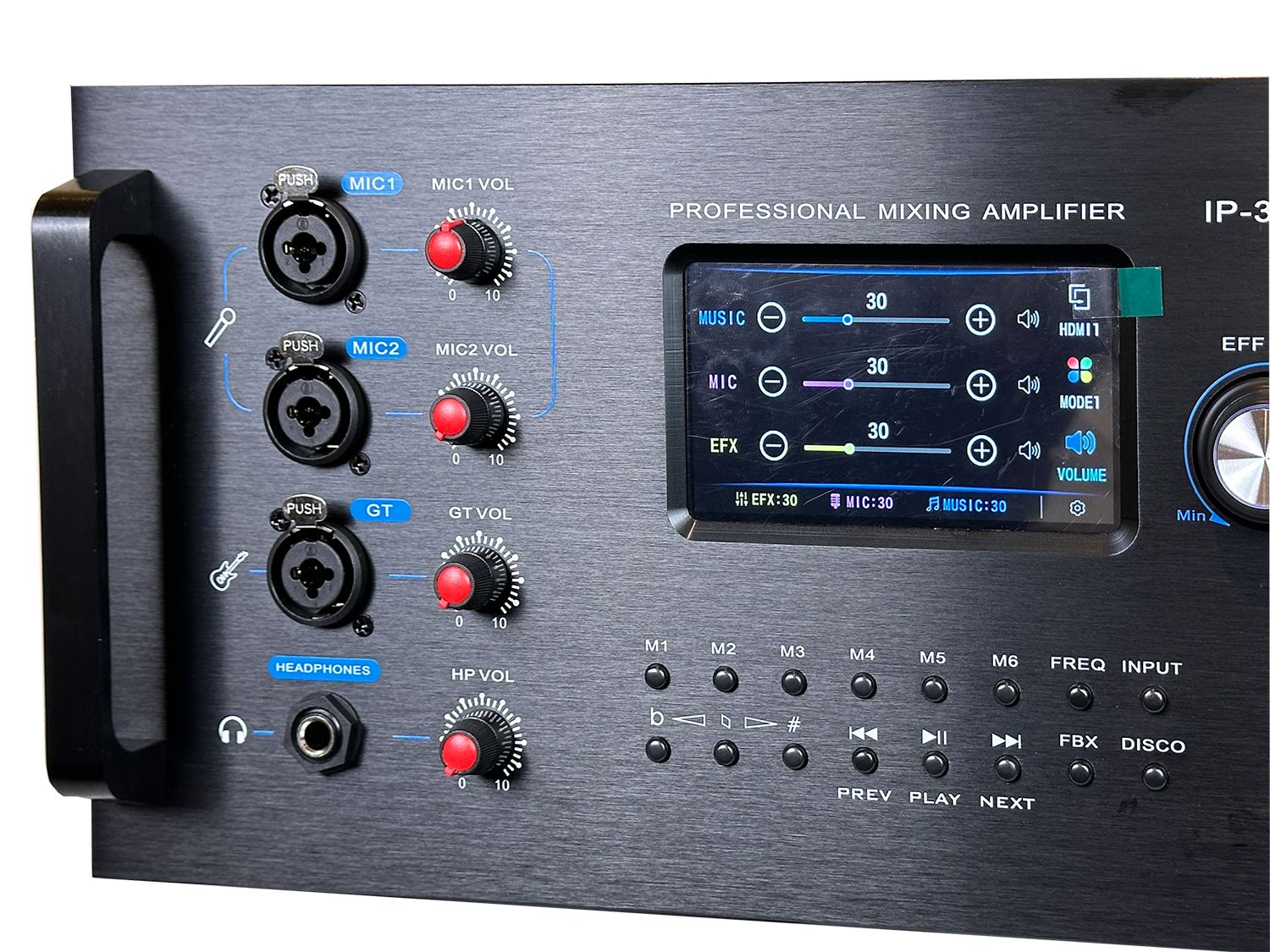 IDOLpro IP-380 5000W Digital Professional Mixing Amplifier With Touch ...