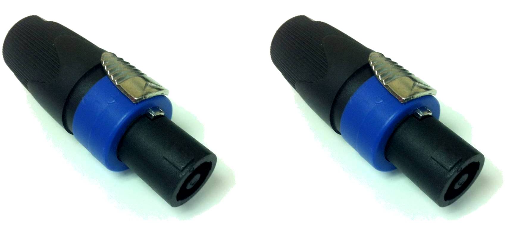 Speakon 4-Pole Cable Connector Twist Lock Pack of 2