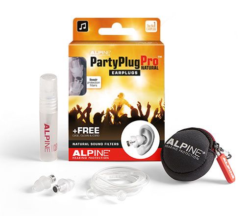 Alpine PartyPlug Pro Natural Ear Plugs - Ear Plugs for Musicians and ...