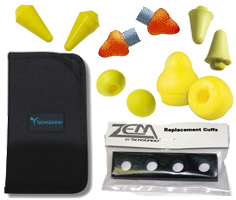 Banded Ear Plug Replacement Tips - Ear Plug Accessories and Cases